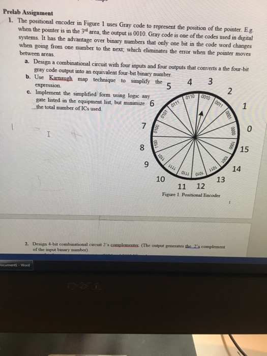 Solved The positional encoder in Figure 1 uses Gray code to | Chegg.com