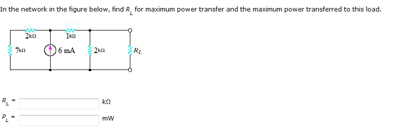 Solved In the network in the figure below, find RL for | Chegg.com