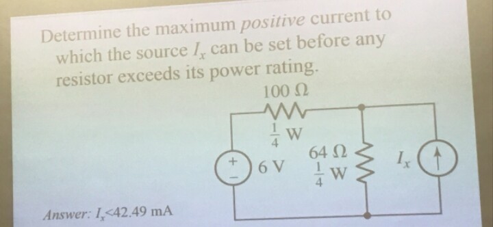 Solved Determine the maximum positive current to which the | Chegg.com