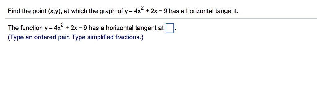 Solved Find the point (x,y), at which the graph of y=4x2 + | Chegg.com