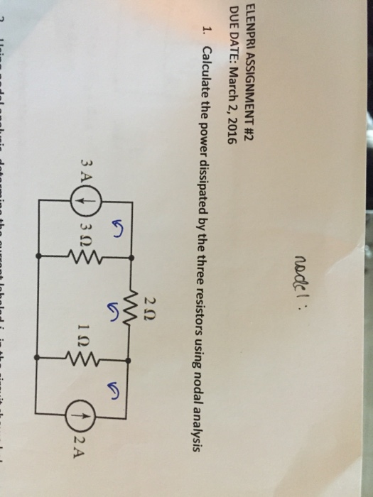 Solved Calculate the power dissipated by the three resistors | Chegg.com