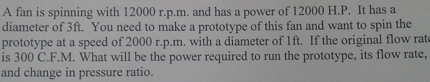 Solved A fan is spinning with 12000 r.p.m. and has a power | Chegg.com