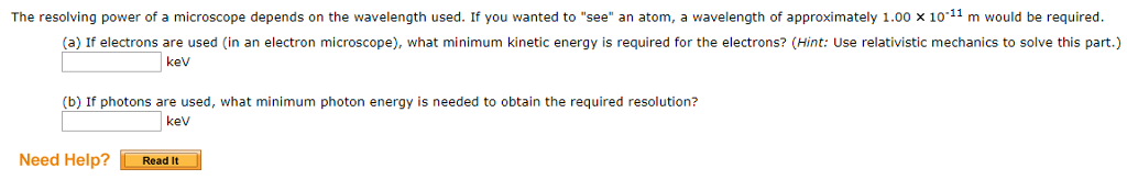 Solved The resolving power of a microscope depends on the | Chegg.com