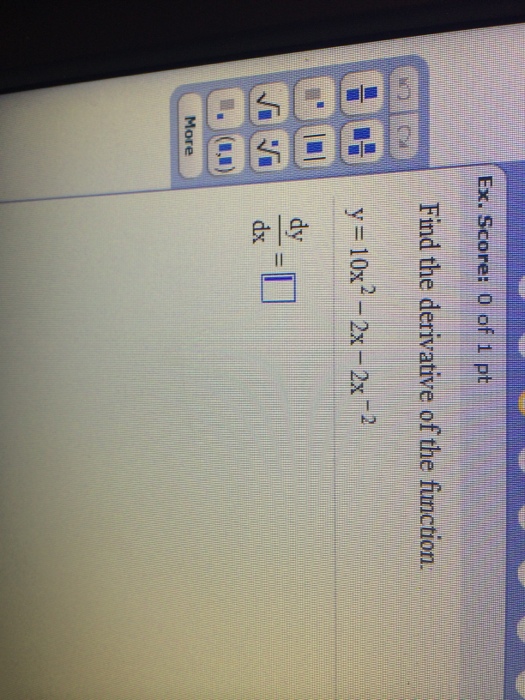Solved Find the derivative of the function. | Chegg.com