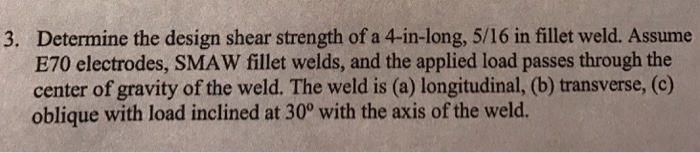 Solved 3. Determine the design shear strength of a | Chegg.com