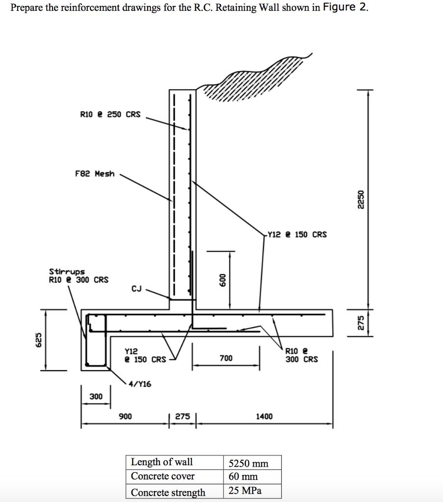 Prepare the reinforcement drawings for the R.C. | Chegg.com