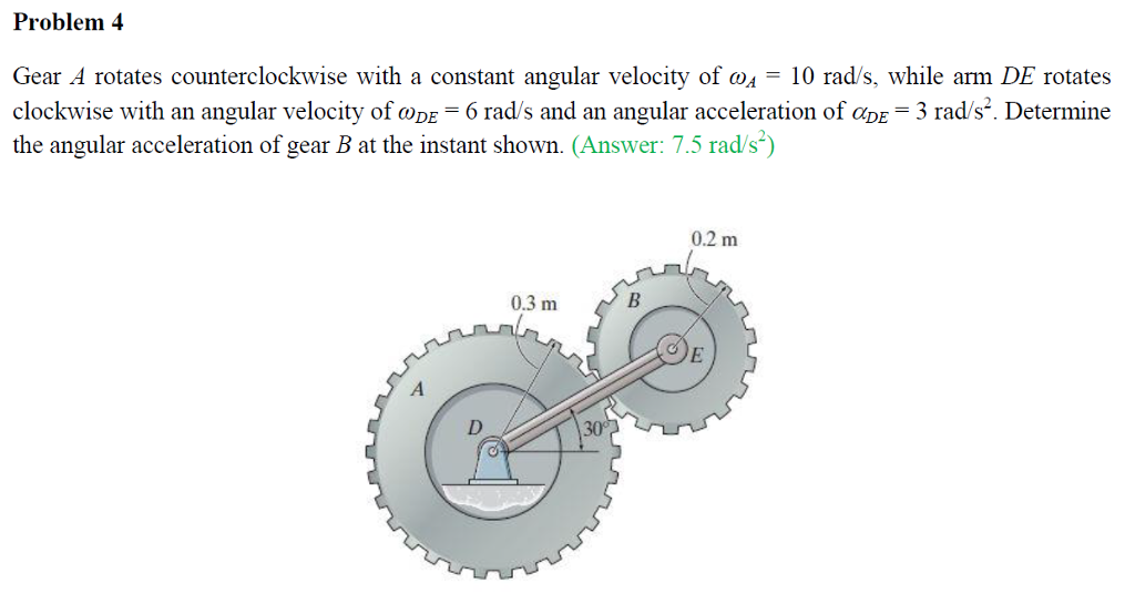 Solved Gear A Rotates Counterclockwise With A Constant