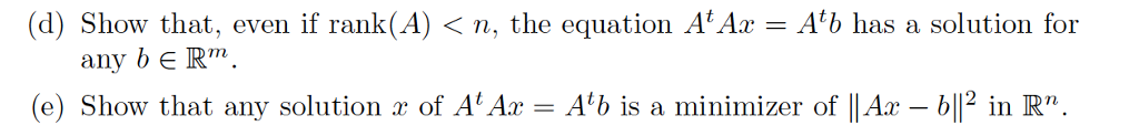 Solved 5 Consider An Overdetermined System Of Linear