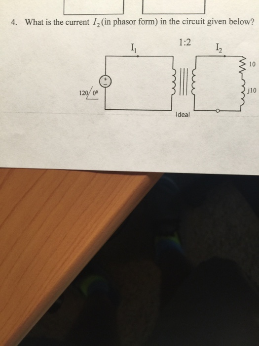 Solved What is the current I2 (in phasor form) in the | Chegg.com