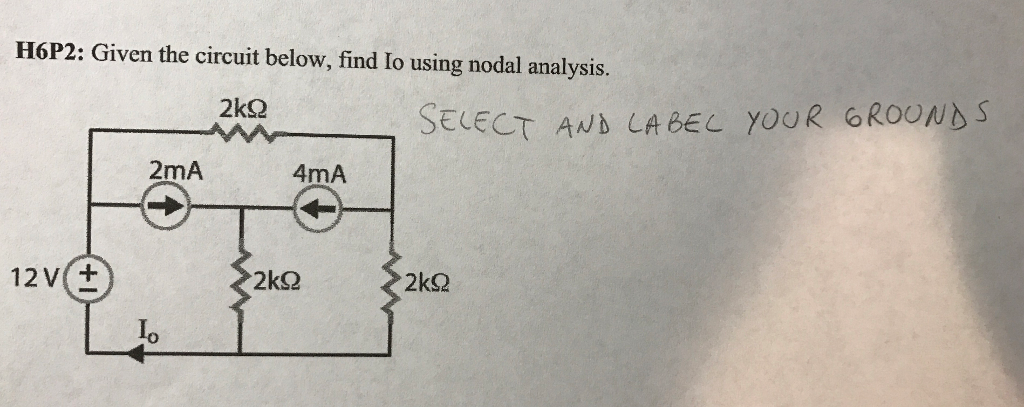 Solved find Io using nodal analysis, it is important that | Chegg.com Solved find Io using nodal analysis, it is important that | Chegg.com