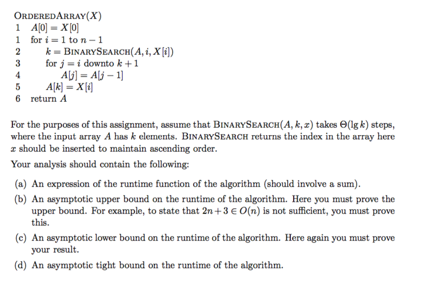(10 marks) Give a worst-case analysis of the | Chegg.com