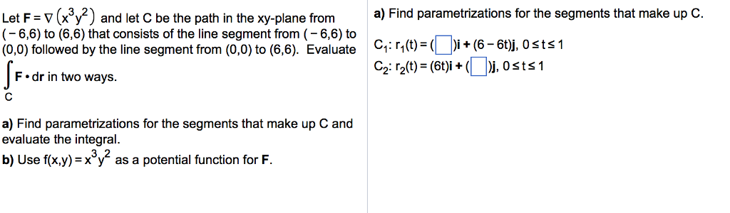 Solved a) Find parametrizations for the segments that make | Chegg.com