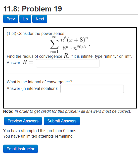 Solved Consider the power series sigma^infinity_n = 1 n^6 | Chegg.com