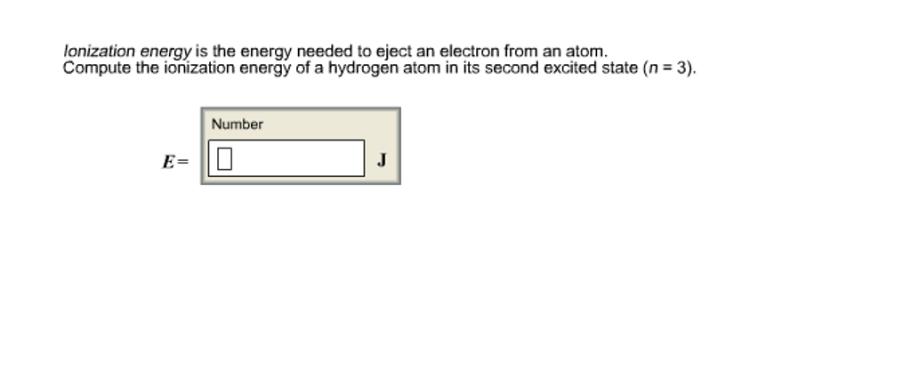 Solved Ionization Energy Is The Energy Needed To Eject An