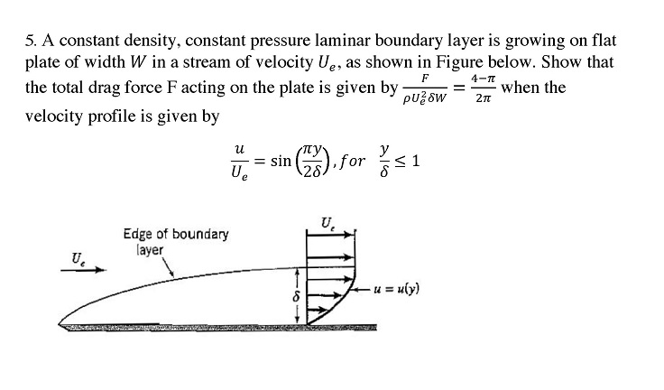 Solved A constant density, constant pressure laminar | Chegg.com