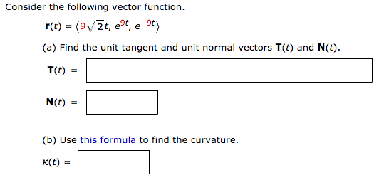 Solved Calculus3-Vector function. Consider the following | Chegg.com