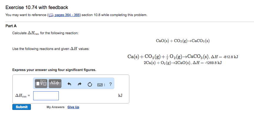 Solved Calculate delta H_rxn for the following reaction: | Chegg.com