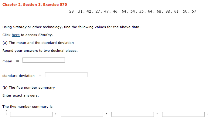 Solved Using StatKey or other technology, find the | Chegg.com Solved Using StatKey or other technology, find the | Chegg.com