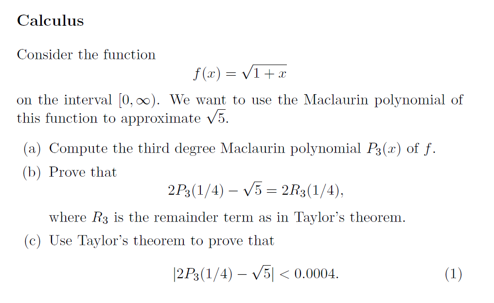 Solved: Consider The Function F(x) = Squareroot L + X On T... | Chegg.com