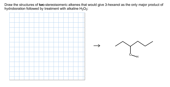Solved Draw the structures of two stereoisomeric alkenes | Chegg.com