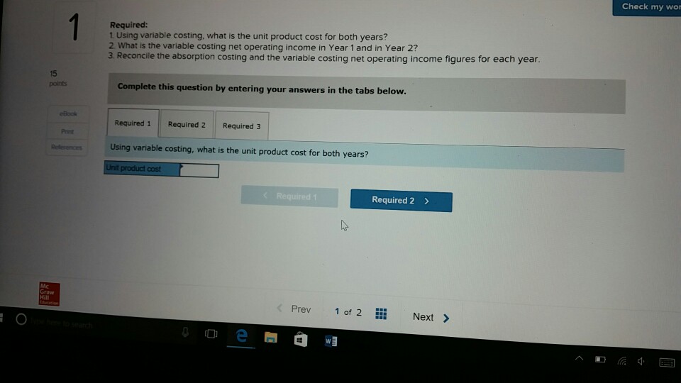 Solved Problem 6-19 Variable Costing Income Statement; | Chegg.com Solved Problem 6-19 Variable Costing Income Statement; | Chegg.com