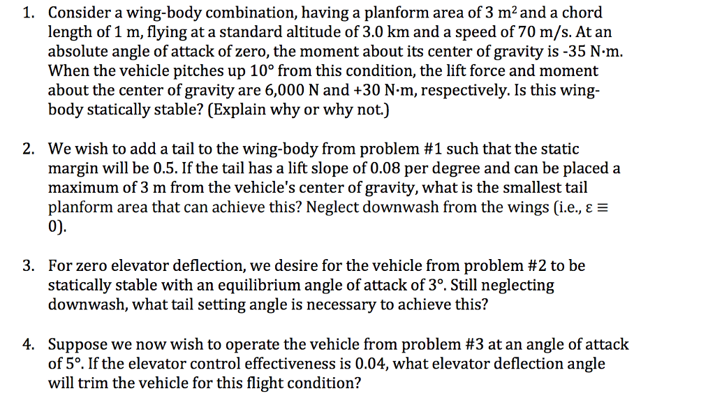 Solved Consider a wing-body combination, having a planform | Chegg.com