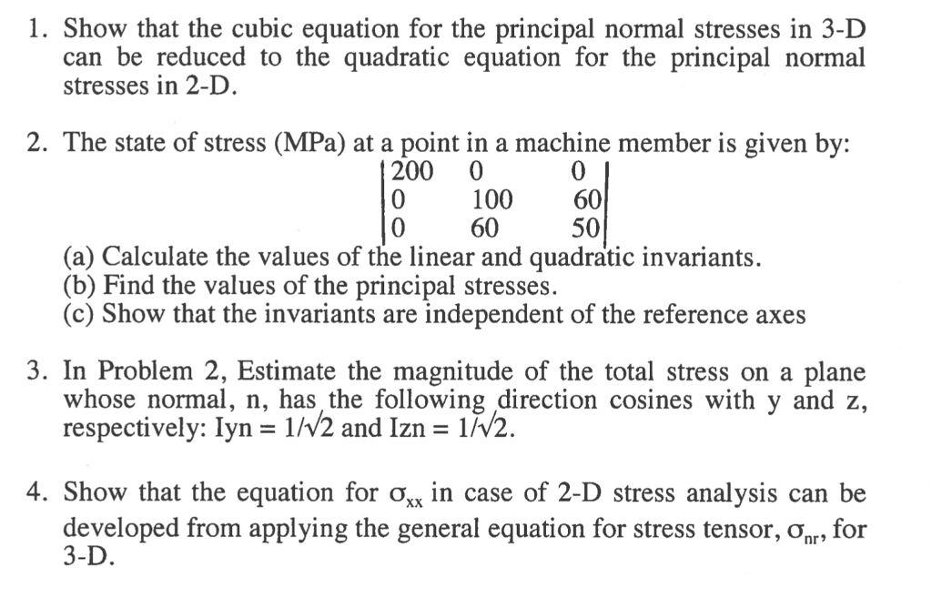 Show that the cubic equation for the principal normal | Chegg.com