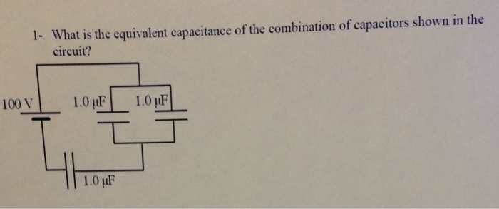 Solved What is the equivalent capacitance of the combination | Chegg.com