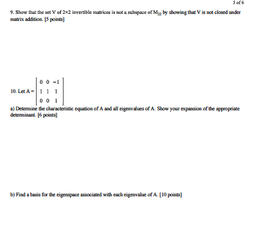 Solved 2. Assume that A and B are 3x3 matrices with det(A) 5 | Chegg.com
