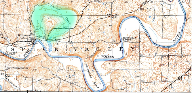 Solved 1. This map is of an area in Indiana. What cycle | Chegg.com