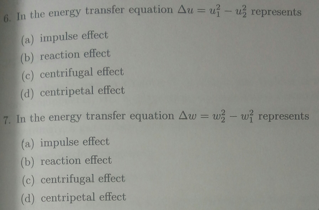 Solved In the energy transfer equation Am = u^2_1 - u^2_2 | Chegg.com
