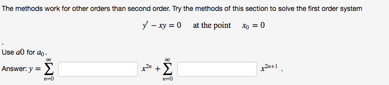 Solved The methods work for other orders than second order. | Chegg.com