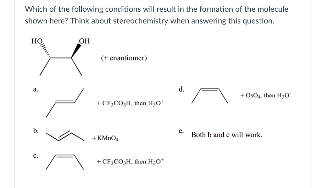 Solved Which of the following conditions will result in the | Chegg.com