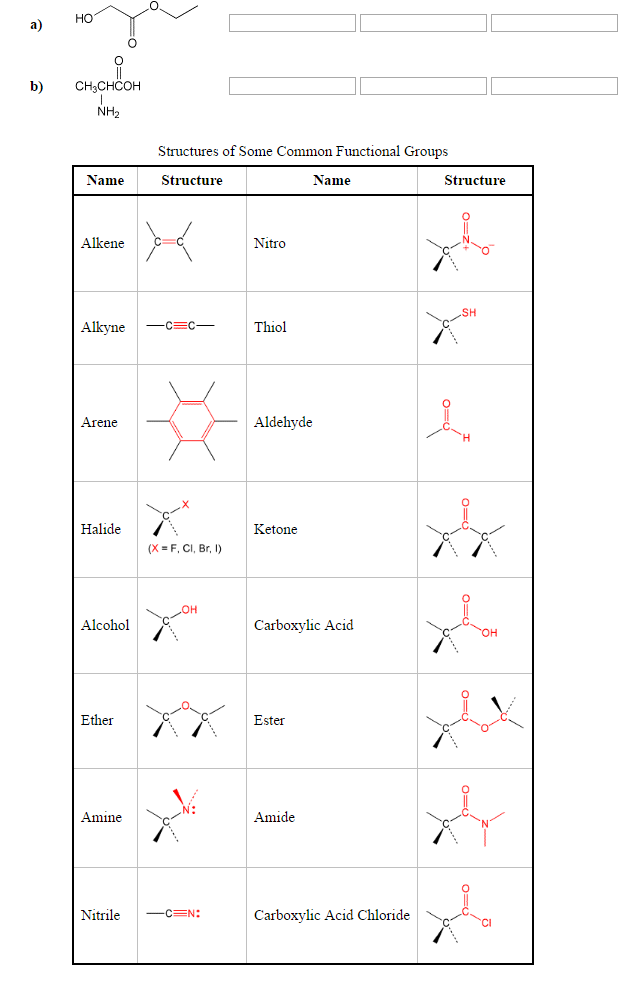 Solved Identify the functional groups in the following | Chegg.com
