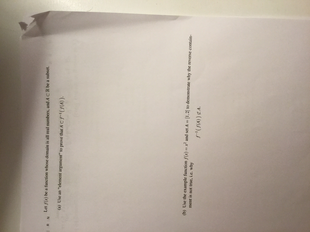 Solved Let f(x) be a function whose domain is all real | Chegg.com