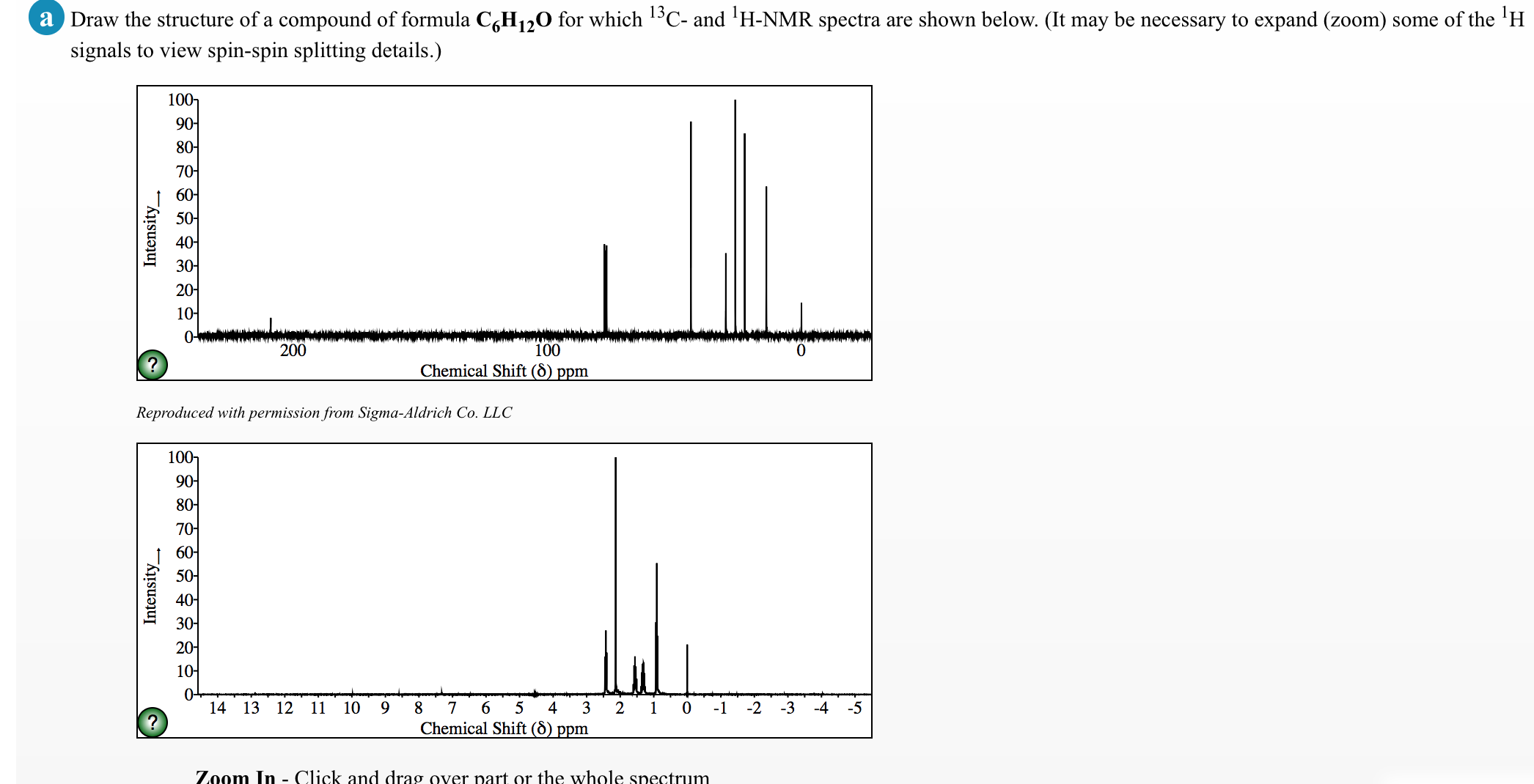 Solved Draw the structure of a compound of formula C_6H_12O | Chegg.com