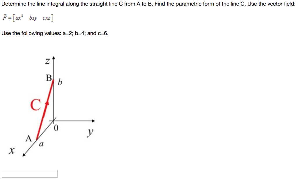 Solved Determine the line integral along the straight line C | Chegg.com