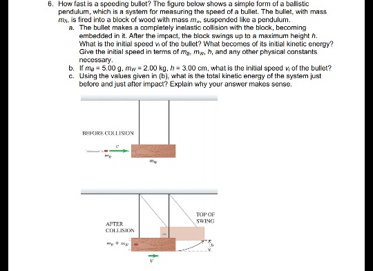 Solved 6. How fast is a speeding bullet? The figure below | Chegg.com