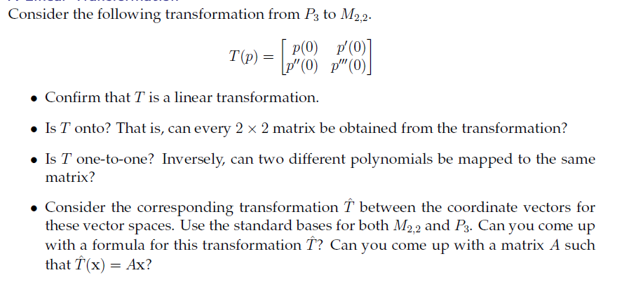 Solved Consider the following transformation from P_3 to | Chegg.com
