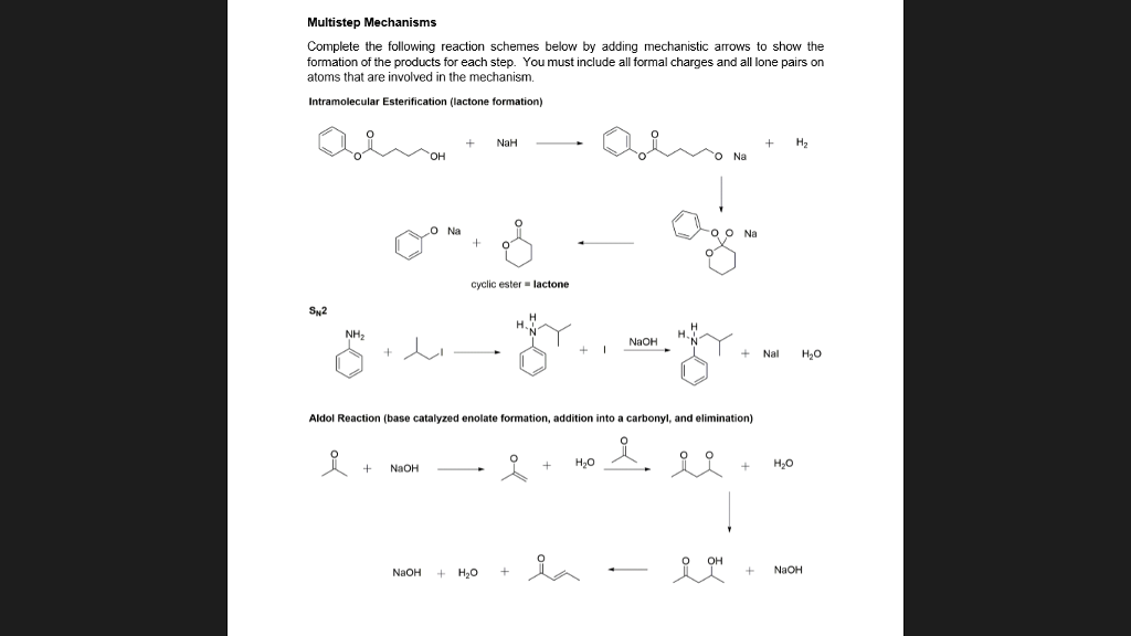 Solved Multistep Mechanisms Complete the following reaction | Chegg.com