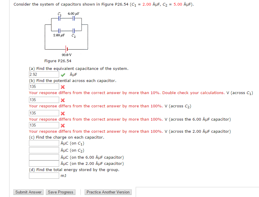 Solved Consider the system of capacitors shown in Figure | Chegg.com