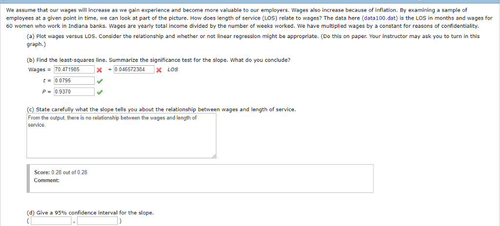 Solved We assume that our wages will increase as we gain | Chegg.com