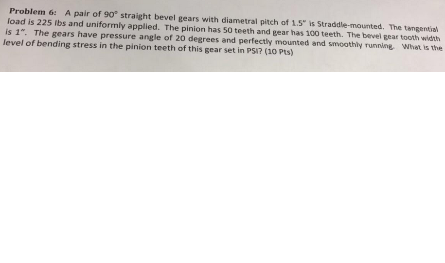 Solved A pair of 900 straight bevel gears with diametral | Chegg.com