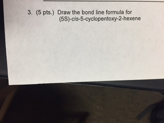 Solved Draw the bond line formula for | Chegg.com