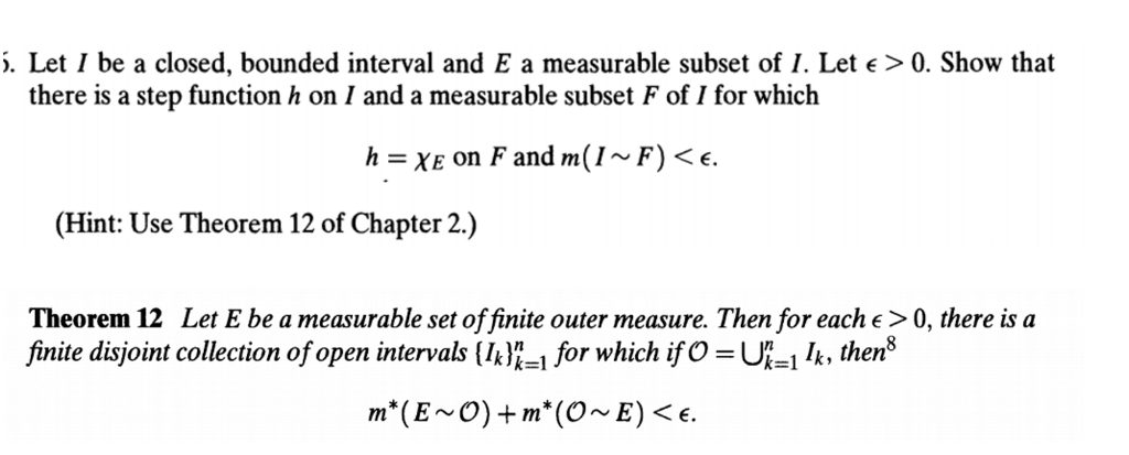 Solved Let I be a closed, bounded interval and E a | Chegg.com