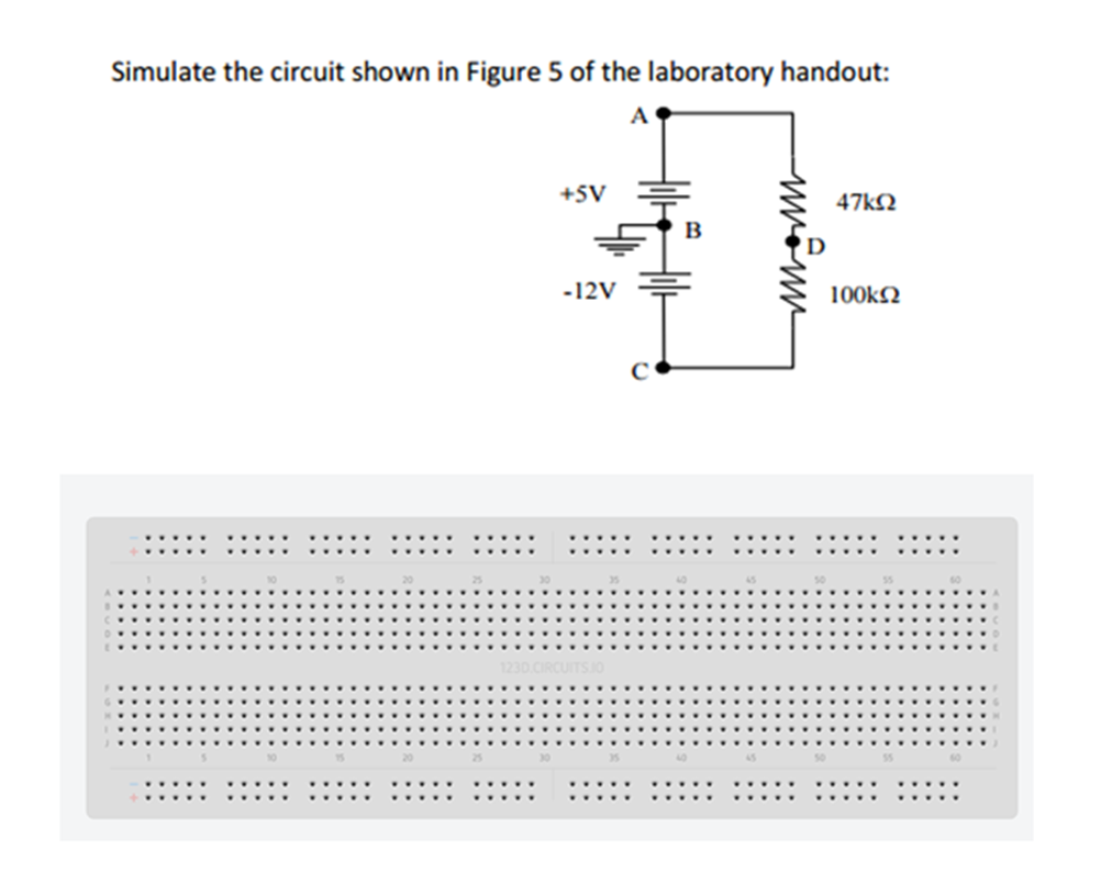 Solved Simulate the circuit shown in Figure 5 of the | Chegg.com