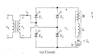 Solved A controlled full-wave rectifier has an RL load with | Chegg.com