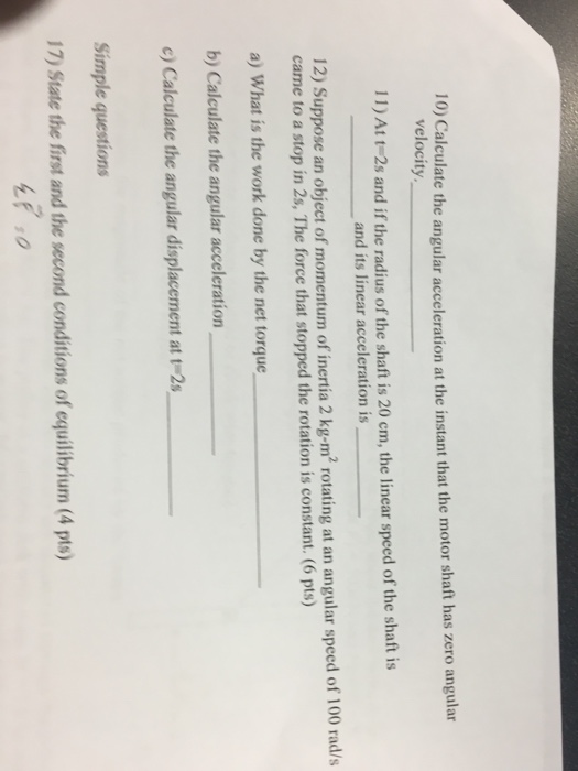 Solved Calculate the angular acceleration at the instant | Chegg.com