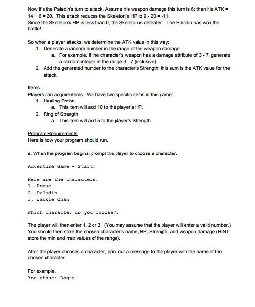 Solved In this assignment, you will write a program for a | Chegg.com