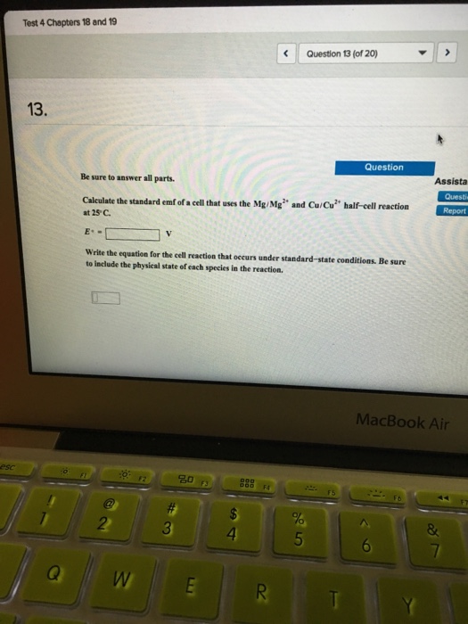 Solved Calculate the standard cmf of a cell that uses the | Chegg.com